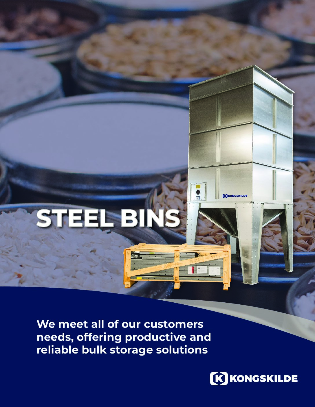 Bulk Storage - Steel Bins - Bulk Storage Solutions - Kongskilde Industries